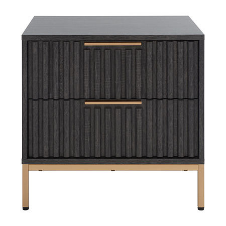 Click here for Lylia 2-Drawer Nightstand  One Size  Black prices