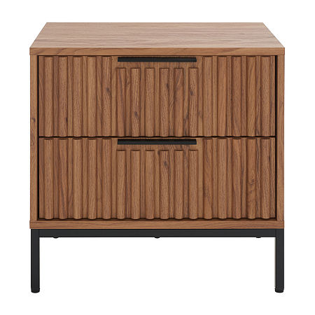 Click here for Lylia 2-Drawer Nightstand  One Size  Brown prices
