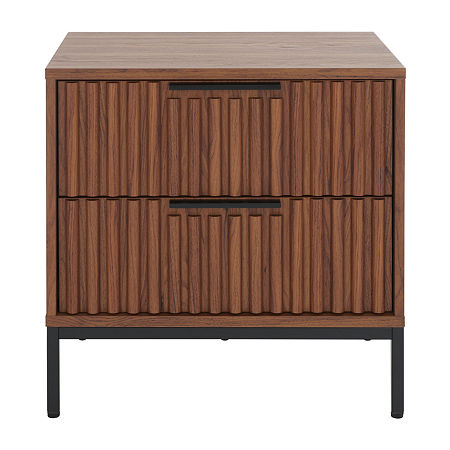 Click here for Lylia 2-Drawer Nightstand  One Size  Brown prices