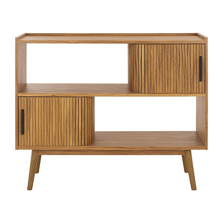 Click here for Javante Tambour Door Media Stand - Oak prices