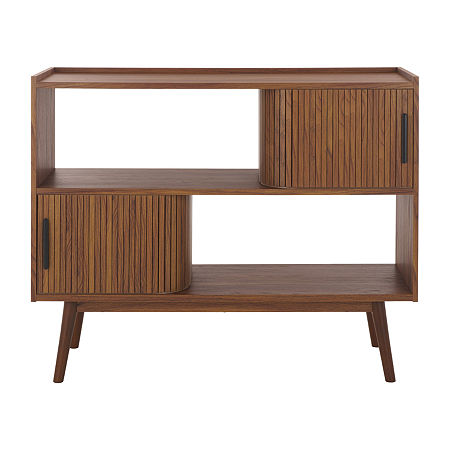 Click here for Javante Tambour Door Media Stand - Walnut prices