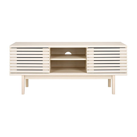 Click here for Aricia Small 2 Door Media Stand - Bleached white prices