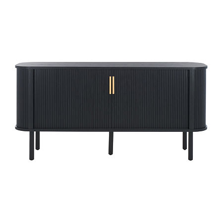 Click here for Tealla 2 Tambour Door Media Stand - Black/gold prices