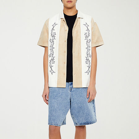 Click here for Forever 21 Mens Short Sleeve Button-Down Shirt  Sm... prices