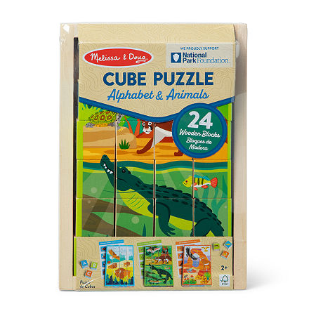 Click here for Melissa & Doug Nat Parks Wooden Blocks & Cube 28-p... prices