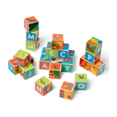 Melissa & Doug Nat Parks Wooden Blocks & Cube 28-pc. Puzzle, Color ...