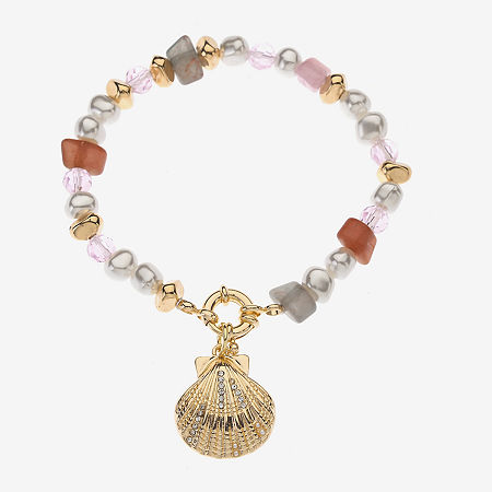 Click here for Bijoux Bar Womens Glass Stretch Bracelet  One Size... prices