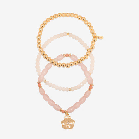 Click here for Bijoux Bar Delicates Womens 3-pc. Glass Bracelet S... prices