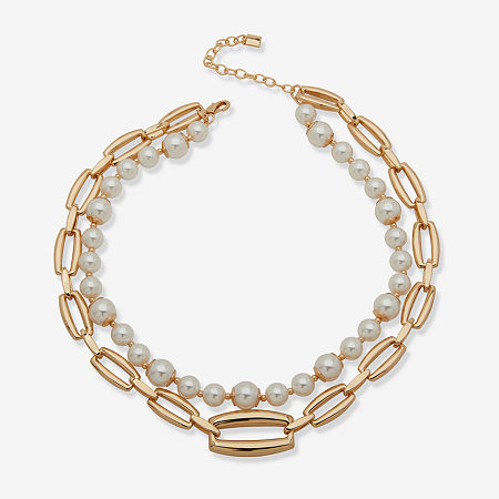 Click here for Worthington Womens 17 Inch Strand Necklace  One Si... prices