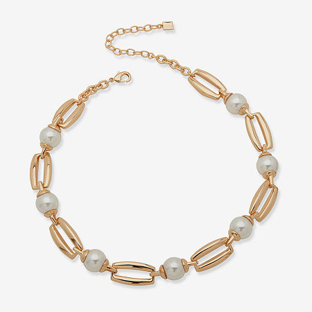 Click here for Worthington Womens 17 Inch Collar Necklace  One Si... prices