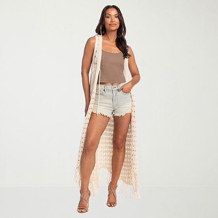 Click here for JS Jessica Simpson Womens 2 3/4 High Rise Denim Sh... prices