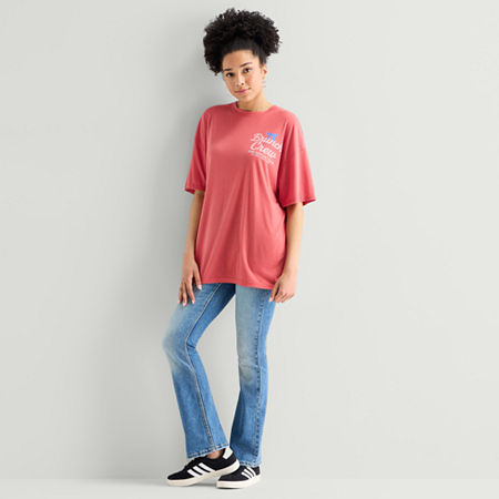 Click here for Arizona Body Womens Crew Neck Short Sleeve Juniors... prices