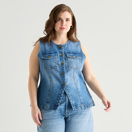 Click here for a.n.a Womens Plus Round Neck Sleeveless Vest  0x... prices