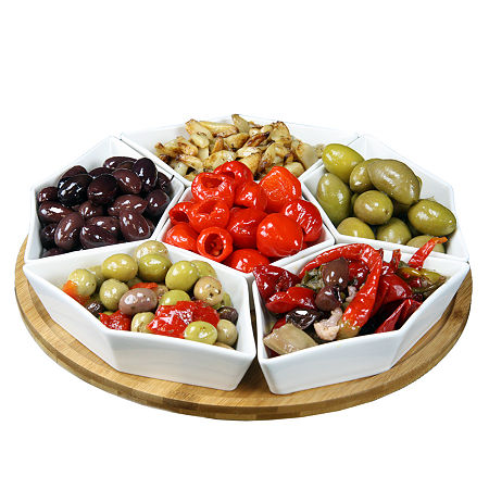 Click here for Elama Signature 12 Inch 7pc Condiment Server Set w... prices
