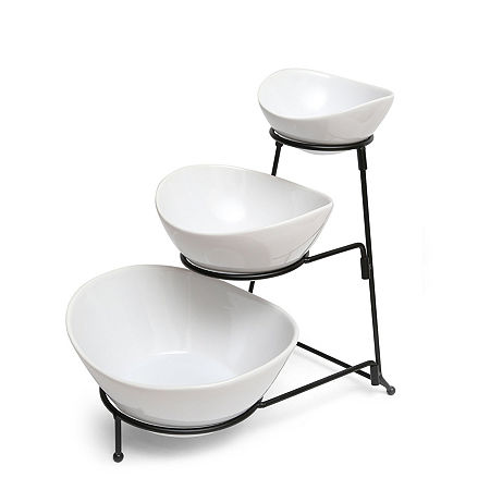 Click here for Gibson Elite Gracious Dining 3 Tier Bowl Server Se... prices