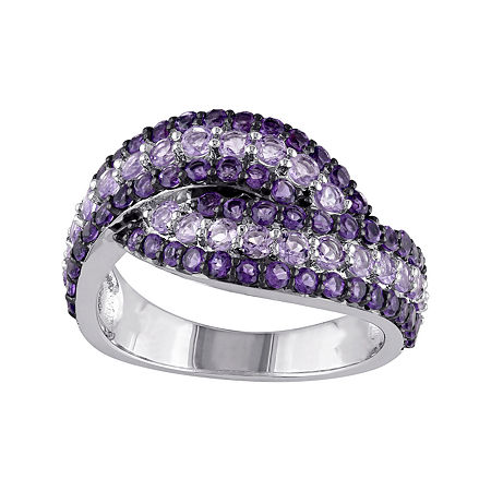 Click here for Genuine Amethyst and Rose de France Sterling Silve... prices