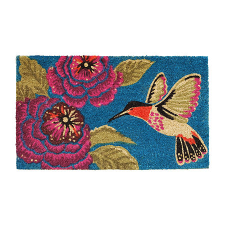 Home & More Hummingbird Delight Natural Coir/Vinyl Doormat  24 x 36 - Multi