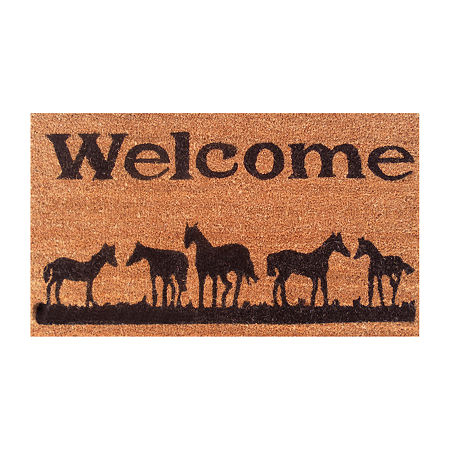 Click here for Calloway Mills Horses Welcome Outdoor Rectangular... prices