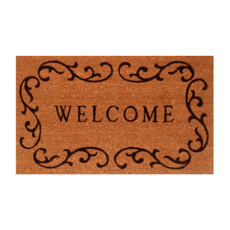Click here for Calloway Mills Welcome Curlicue Outdoor Rectangula... prices