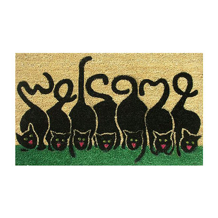 Click here for Calloway Mills Cats Welcome Outdoor Rectangular Do... prices