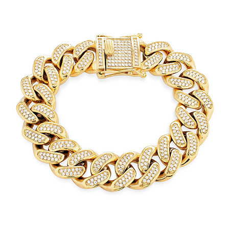 Click here for Gold Ion Plated Stainless Steel 9 Inch Solid Curb... prices