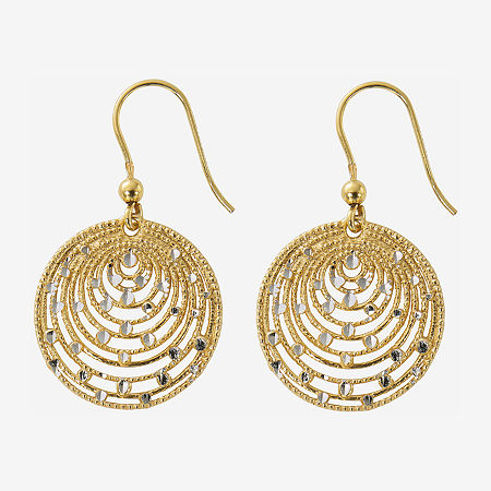 Click here for Made in Italy Womens 24K Gold Over Silver Drop Ear... prices