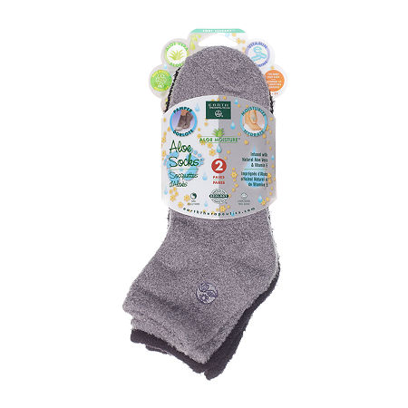 Click here for Earth Therapeutics Alovera Socks 2 Pack-Grey&Black... prices
