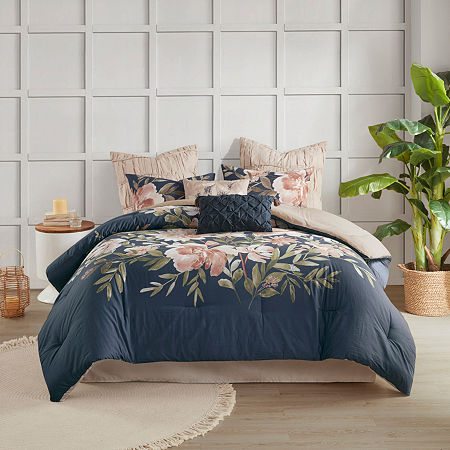 Madison Park Camillia 8-Pc. Comforter Set  California King - Navy