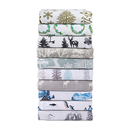 Click here for Linery Charming Winter Flannel Wrinkle Resistant S... prices