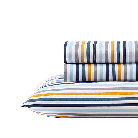 Eddie Bauer Kids Microfiber 3-Piece Sheet Set  Twin - Vivid Stripe