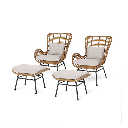 Click here for Chalet Chair & Ottoman Set  One Size  Brown prices