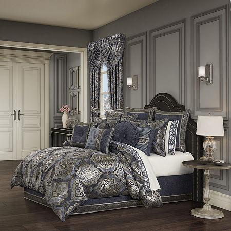 J Queen New York Amici 4 Pc. Comforter Set  Queen - Powder Blue