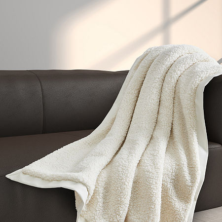 Click here for Queen Street Vander Midweight Throw  One Size  Whi... prices