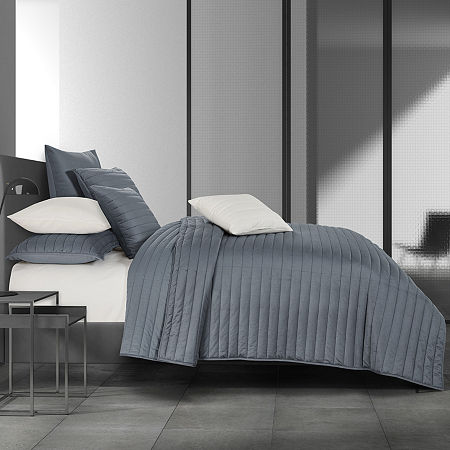 Oscar Oliver Valencia 3-Pc. Quilt Set  Full/Queen - Steel Blue