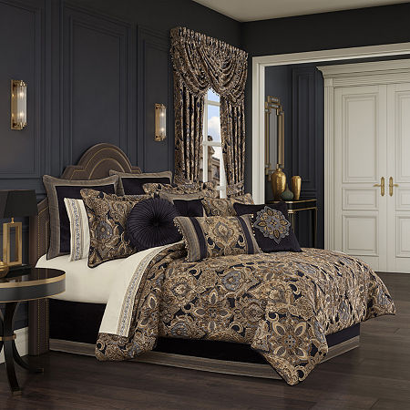 J Queen New York Amara 4 Pc. Comforter Set  California King - Indigo