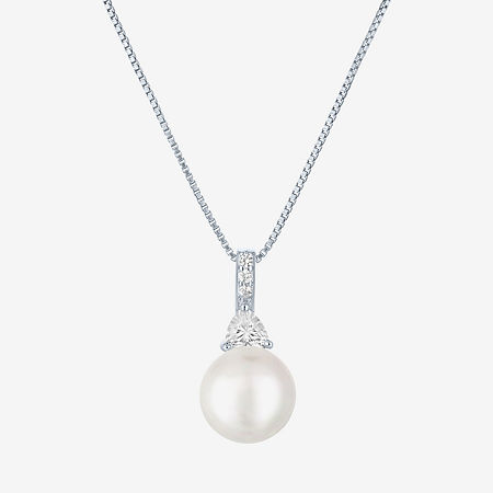Click here for Womens White Cultured Freshwater Pearl Sterling Si... prices