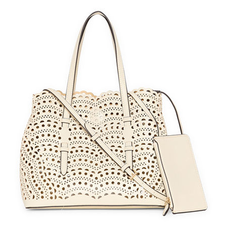 Click here for Liz Claiborne Antonia Laser Cut Satchel  One Size... prices