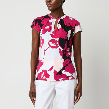 Click here for Liz Claiborne Womens Keyhole Neck Short Sleeve Blo... prices