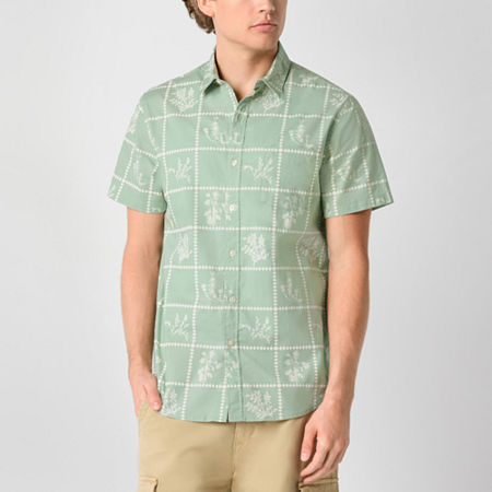 Click here for Arizona Mens Short Sleeve Button-Down Shirt  Xx-la... prices