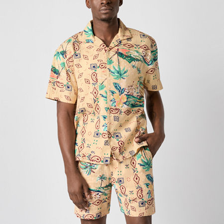 Click here for Arizona Mens Short Sleeve Button-Down Shirt  Xx-la... prices