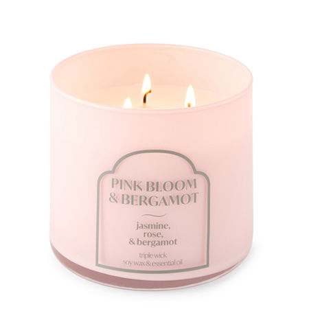 Click here for Distant Lands 14oz Pink Bloom & Bergamot 3-Wick Sc... prices