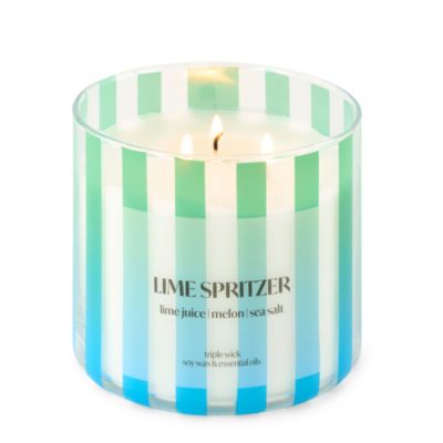 Distant Lands 14oz Lime Spritzer 3-Wick Scented Jar Candle, Color: Lime ...