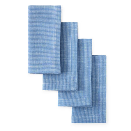 Click here for Linden Street Textured 4-pc. Napkins  One Size  Bl... prices