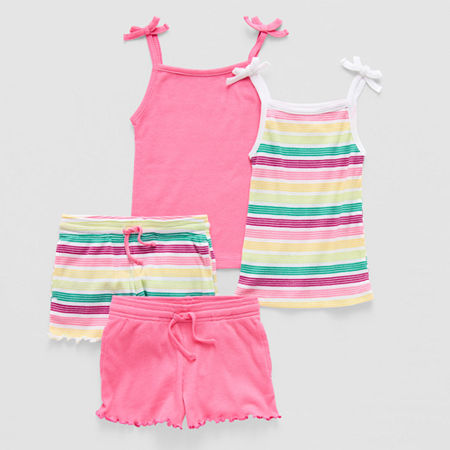 Click here for Okie Dokie Toddler & Little Girls 4-pc. Short Set... prices