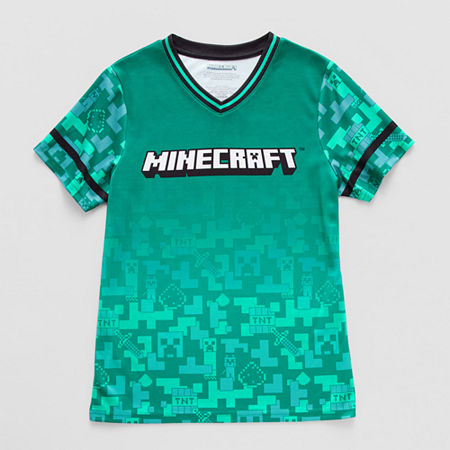 Click here for Little & Big Kid Boys V Neck Minecraft Short Sleev... prices