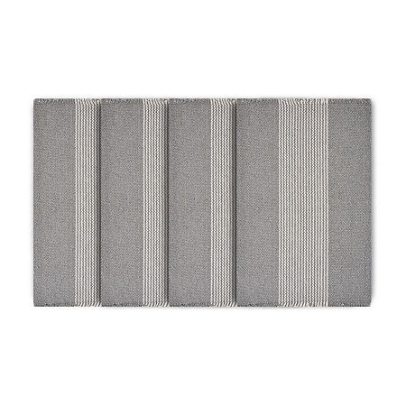 Click here for Lr Home Maria Striped 4 Pack Placemat  One Size  G... prices