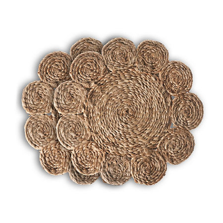 Click here for Lr Home Zoe Striped 2-pc. Placemat  One Size  Whit... prices