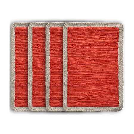 Click here for Lr Home Iris Border 4 Pack Placemat  One Size  Ora... prices