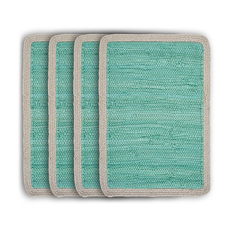 Click here for Lr Home Josie Woven 4 Pack Placemat  One Size  Blu... prices