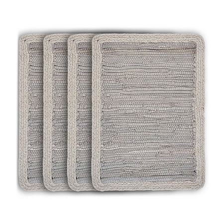 Click here for Lr Home Josie Woven 4 Pack Placemat  One Size  Gra... prices